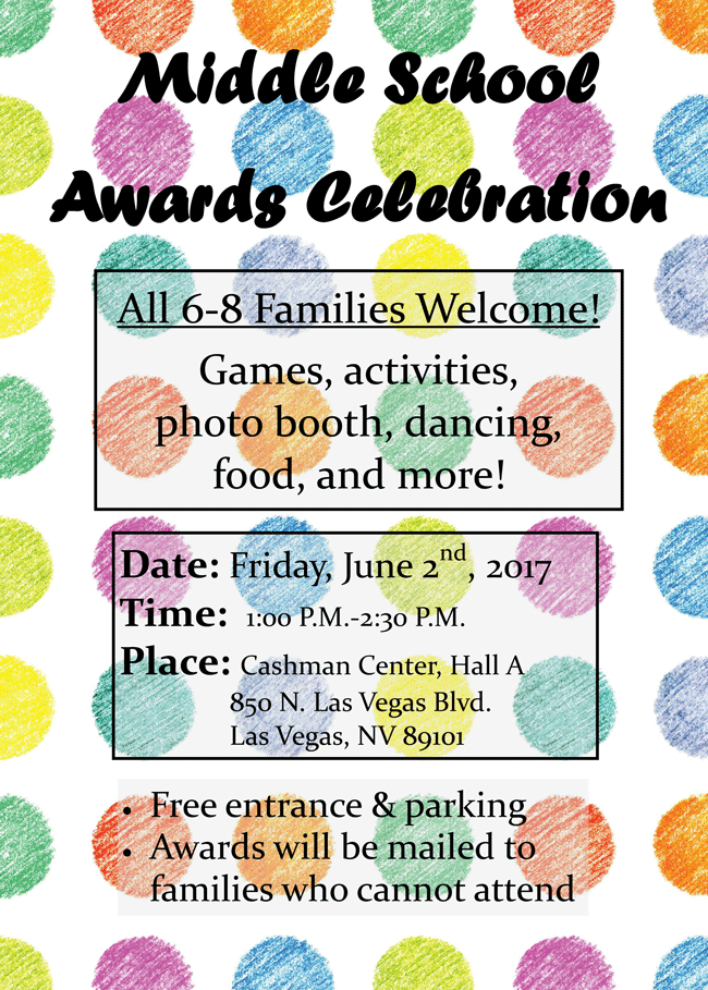 Middle School Awards Celebration – Odyssey Charter Schools of Nevada