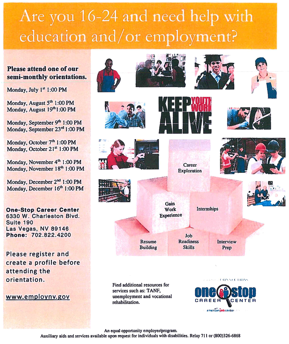 One-Stop Career Center – Odyssey Charter Schools of Nevada