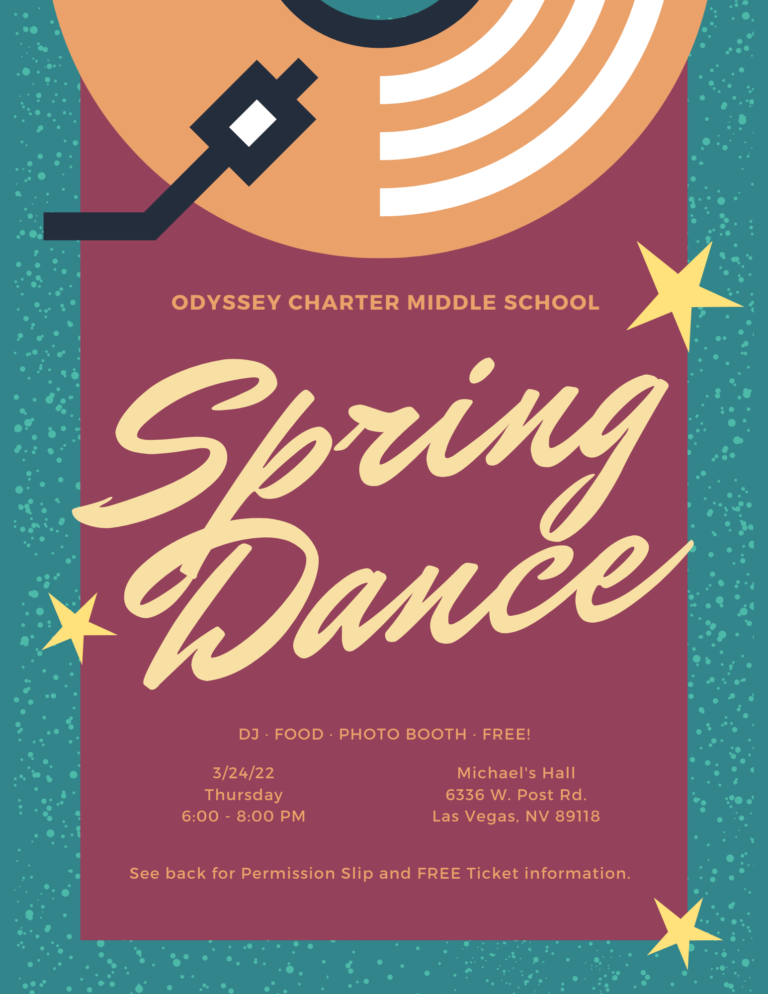 Middle School Spring Dance – Odyssey Charter Schools of Nevada